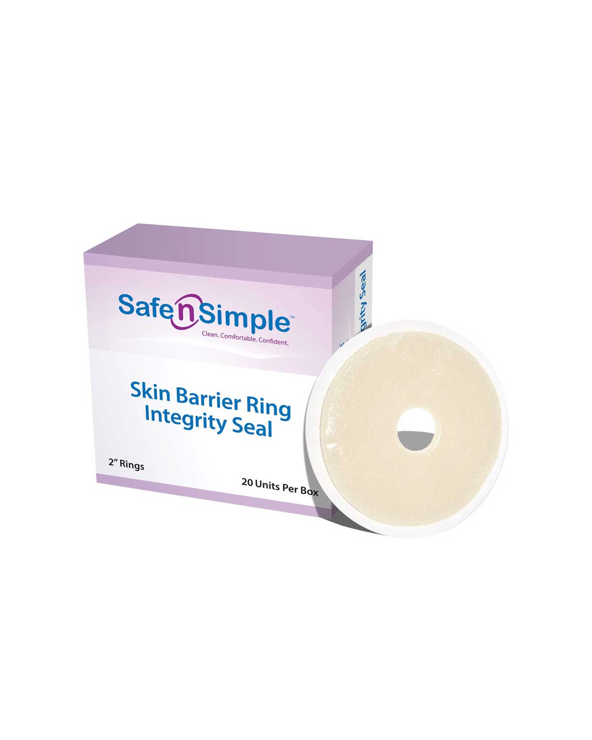 Safe n Simple Integrity Skin Barrier 2" Ring (20/box) — McKin Health